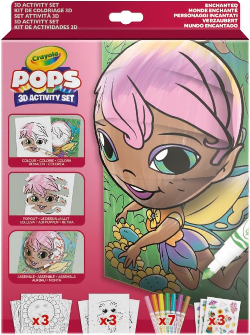 Crayola POPS 3D Activity Set, Kids Coloring Set & Craft Kit, includes ...