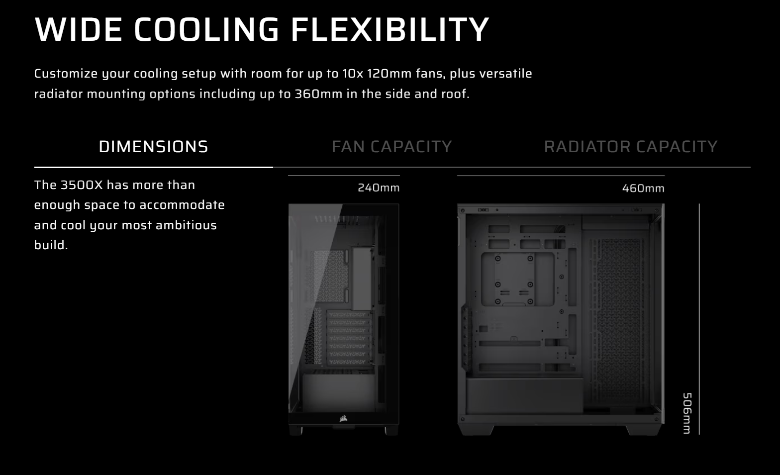CORSAIR 3500X Tempered Glass Micro ATX, Non RGB / RGB , Black / White ...
