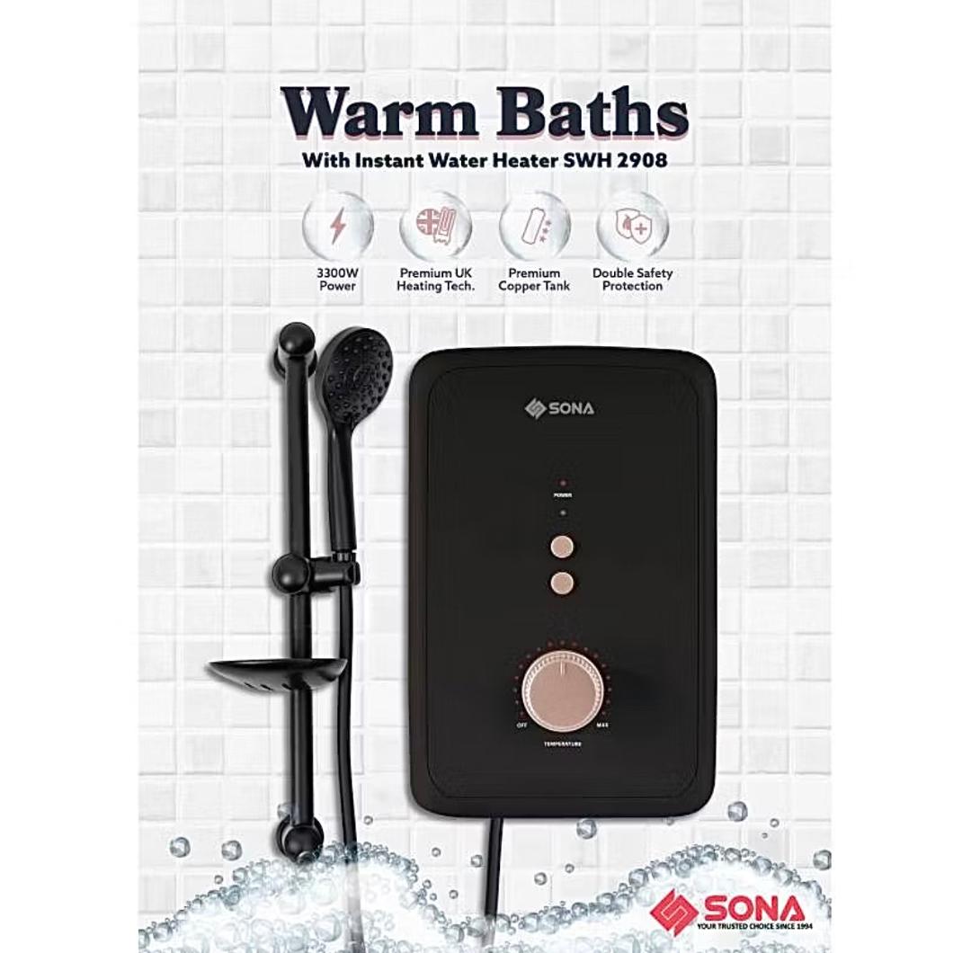 SONA 3.3KW Full Copper Tank Instant Shower Heater SWH2908 | SWH 2908 ...