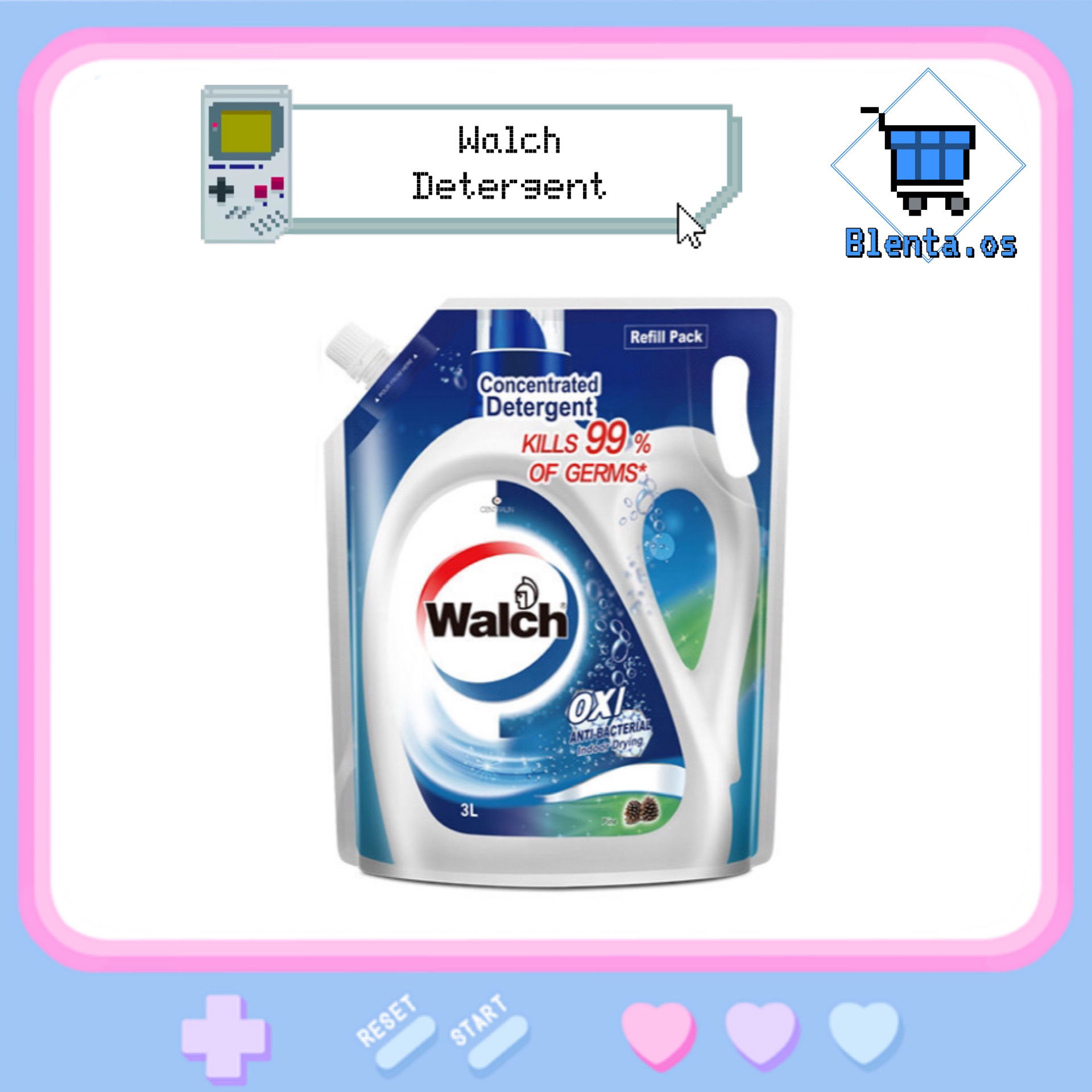 Walch Oxi Liquid Detergent AntiBacterial Original Refill 3Litre 🔥SG ...