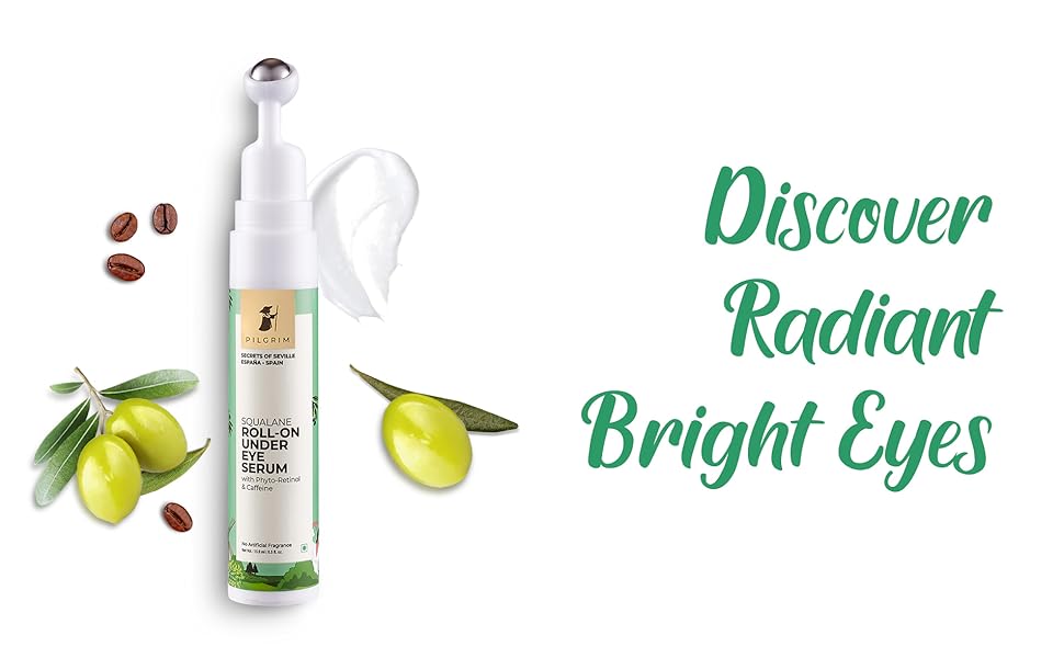 Pilgrim Under Eye Serum Roll-On 15ml | Retinol & Caffeine | Reduces ...