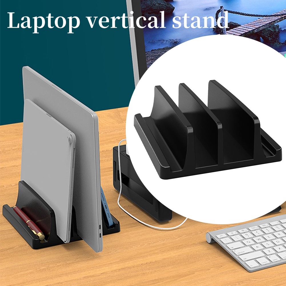 Aluminum alloy Laptop Stand Vertical , Adjustable Width, Desktop Stand ...