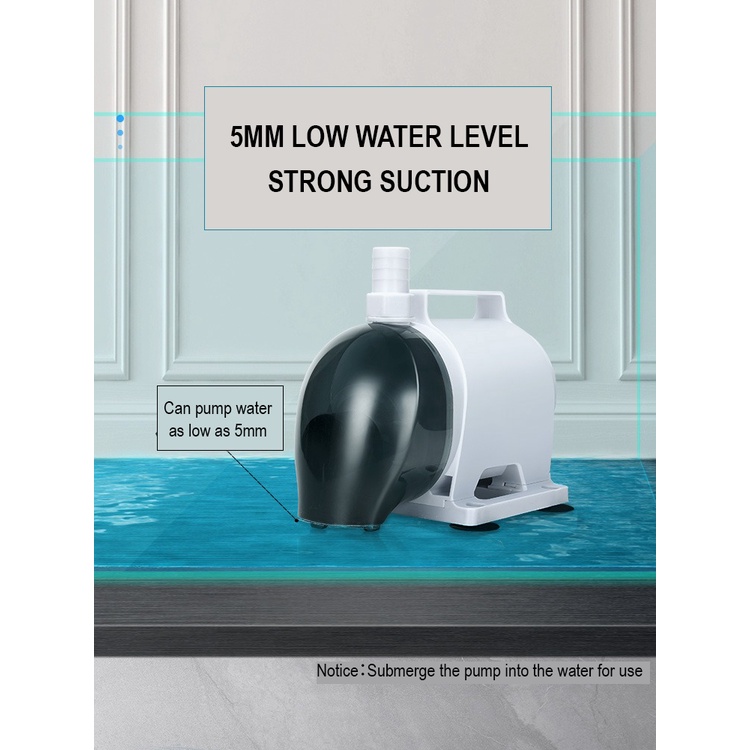 Submersible Pump With Elephant Trunk Design, Quiet Filter Pump ...