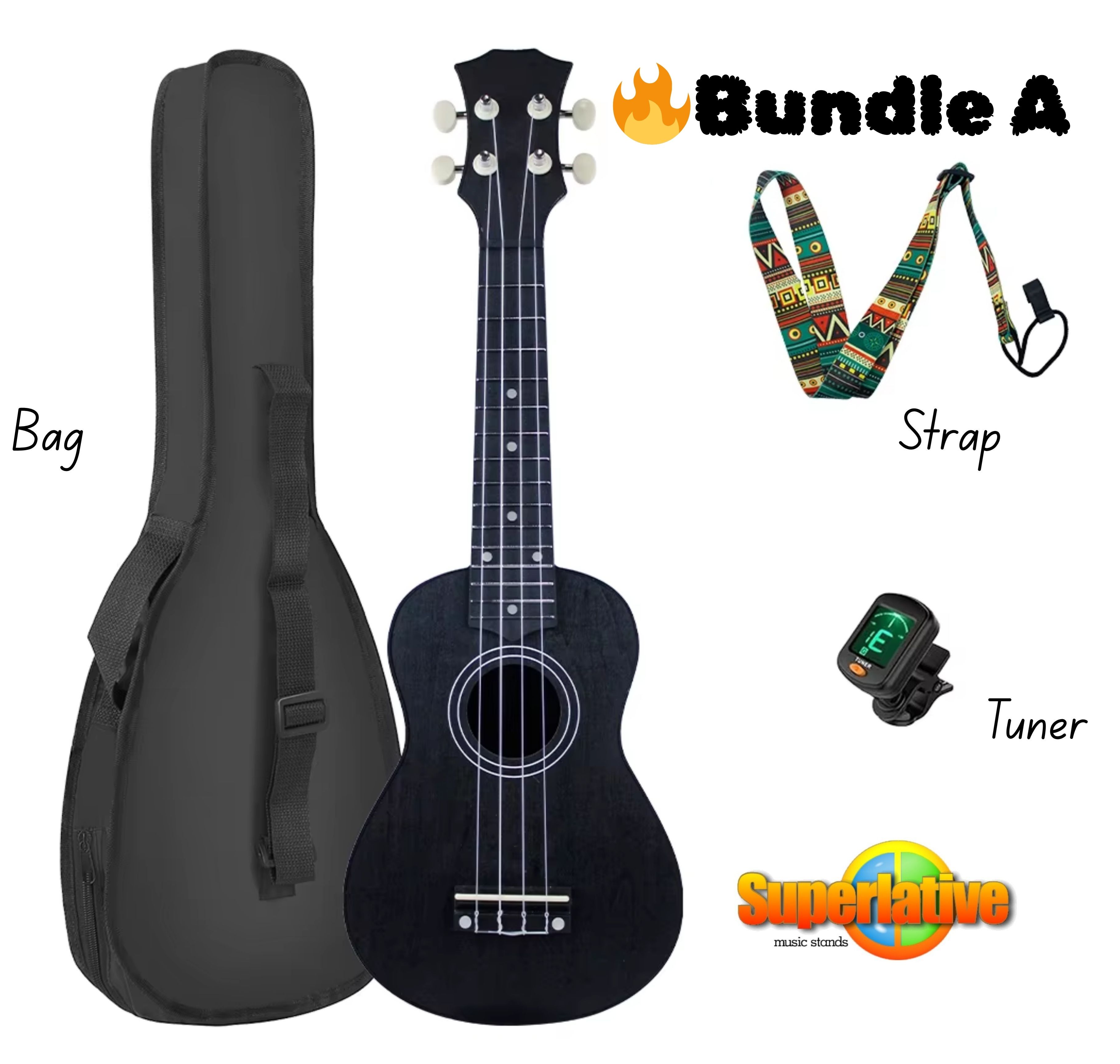 🔥Local SG Seller🔥Ukulele Soprano 21 Inch Mahogony Basswood *FREE ...