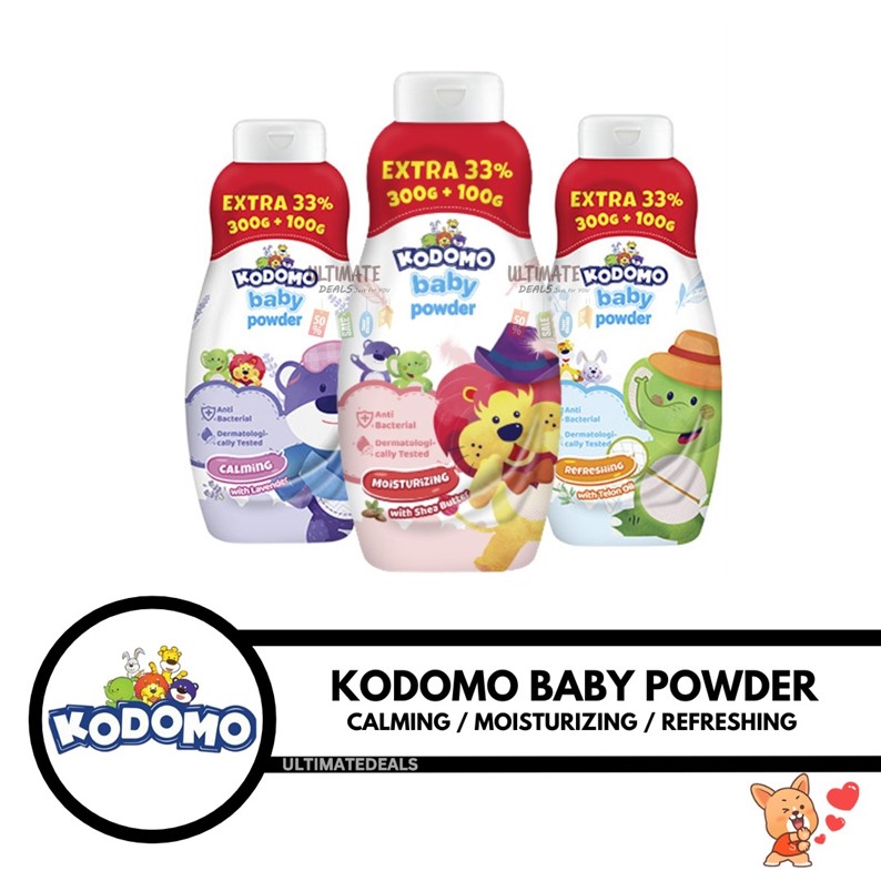 KODOMO Baby Powder Value Size 300g + 100g - Refreshing/ Calming ...