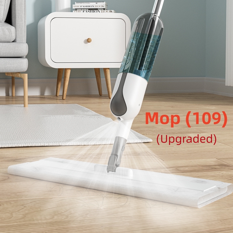 Premium Spray Mop with Reusable Microfiber Pads 360 Degree Handle Mop ...