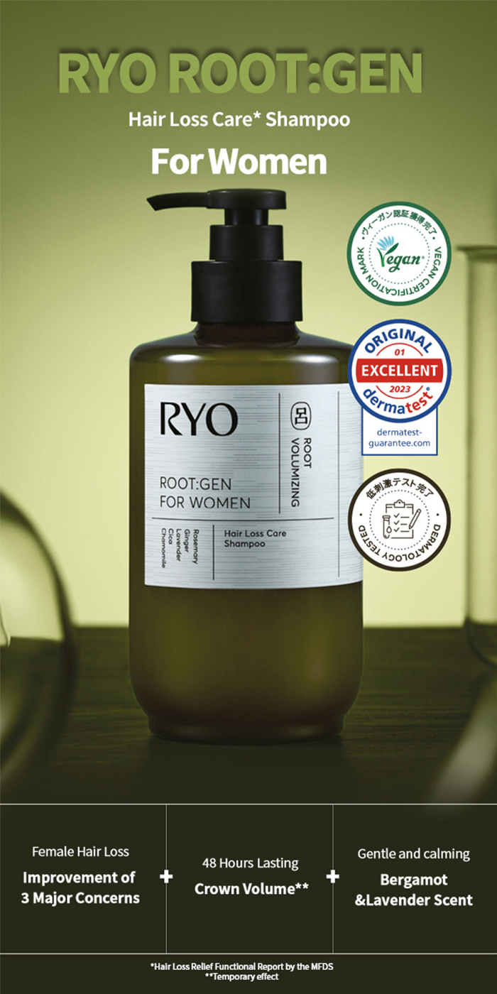 Ryo Root:Gen Hair Loss Care Shampoo For Women 515ml | Shopee Singapore