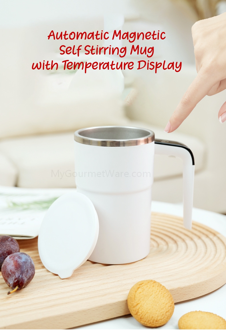 [SG Stock] Automatic Magnetic Self Stirring Mug with Temperature ...