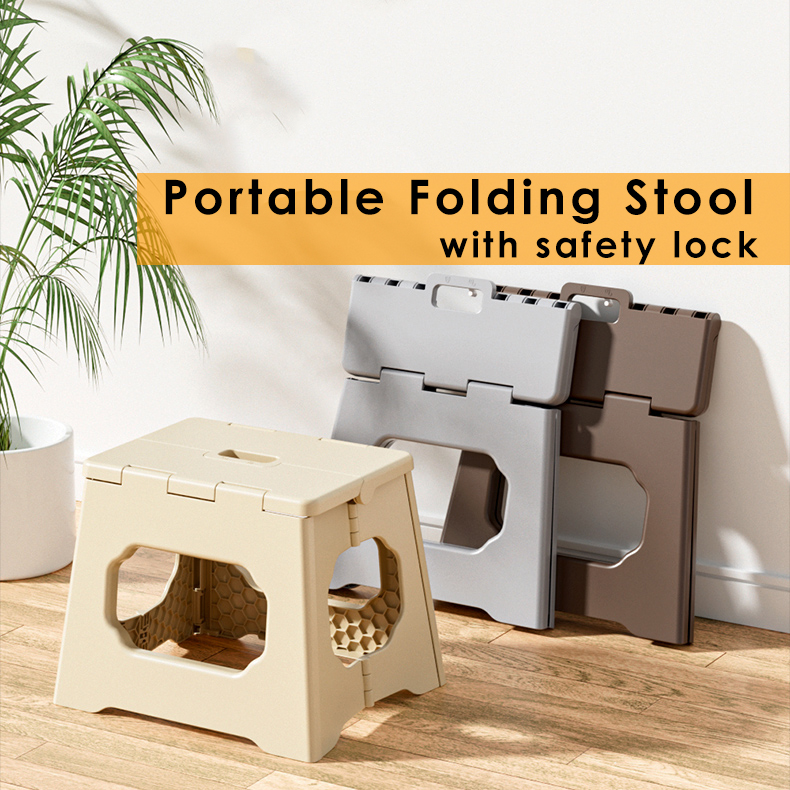 SDS Household Portable Stool Foldable Stool with Safety Lock Folding ...