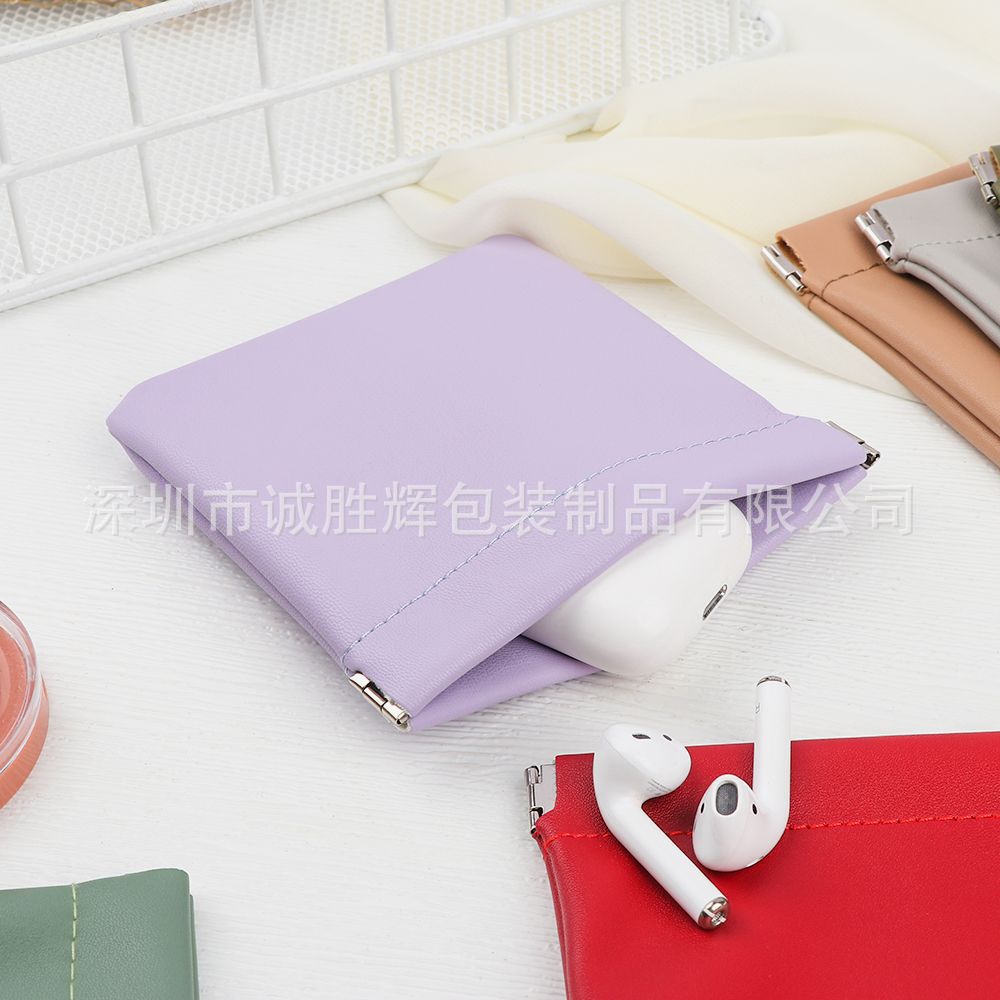 [SG STOCKS] Waterproof PU Leather Coin Pouch / Automatic Magnetic ...