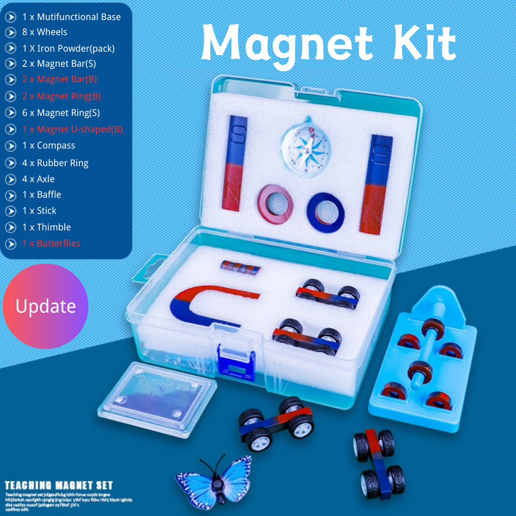 P4 Magnetic Science Experiment kit, STEM Teaching Aids, Magnet Set Box ...