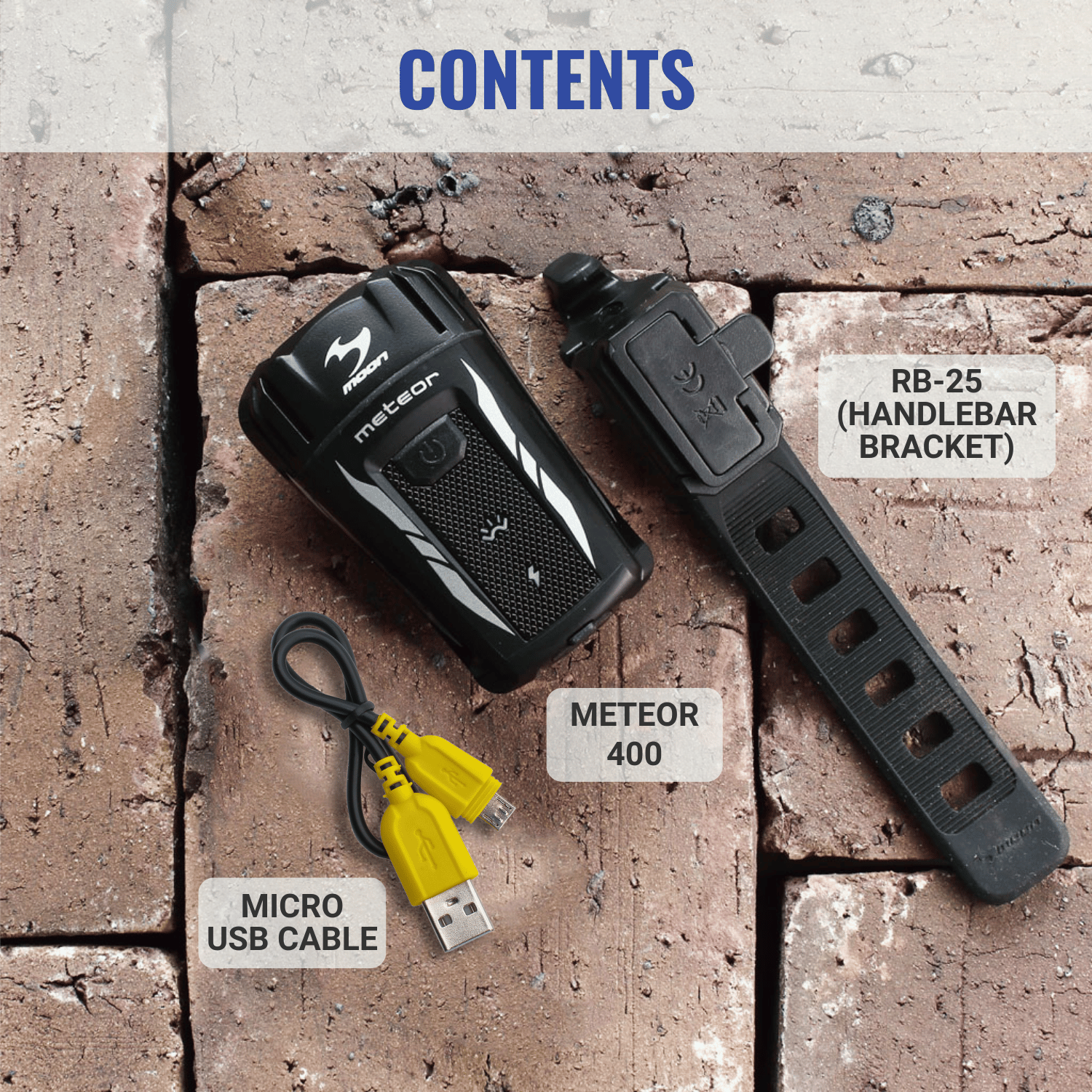 Moon Meteor 400 (Flashing 500) Lumens Bicycle Light | Shopee Singapore