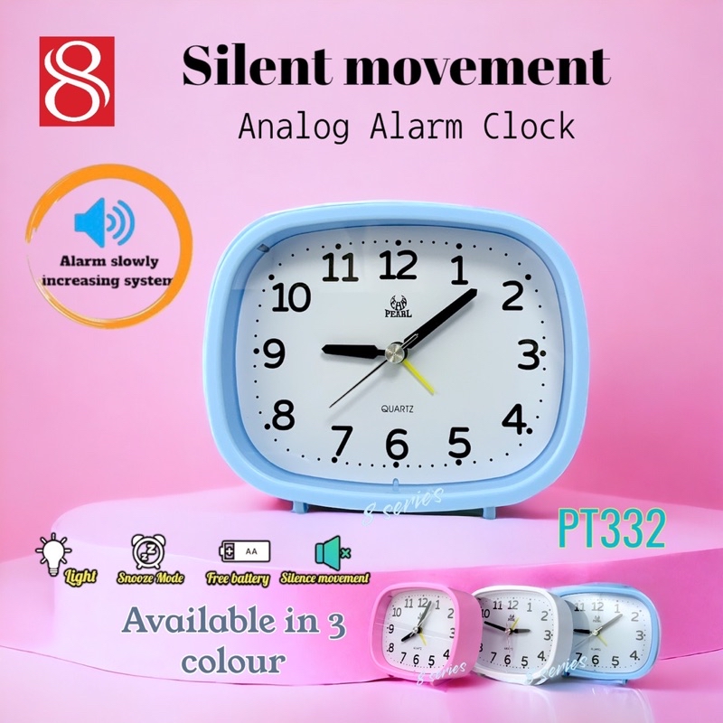 (SG SELLER) Quartz silence movement with light and snooze function ...