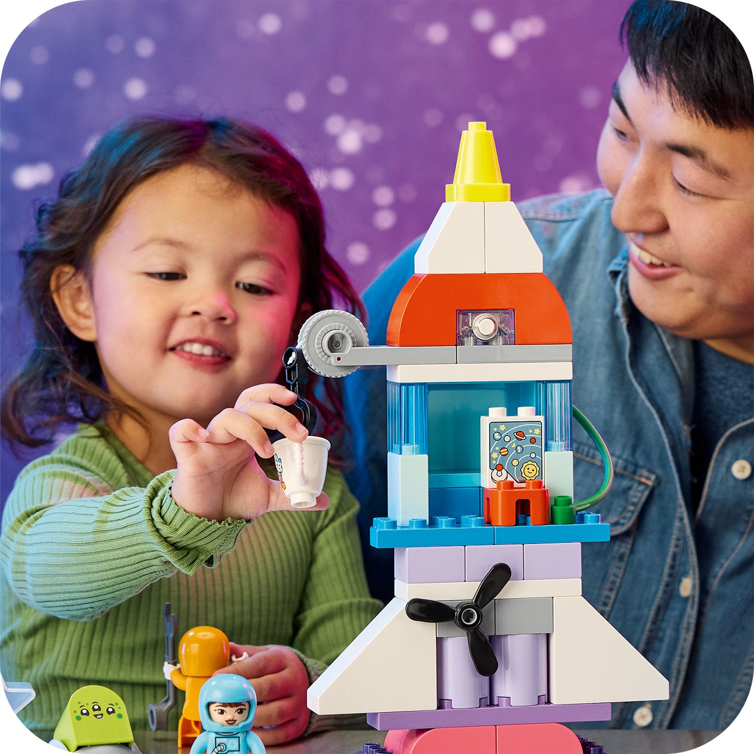 LEGO DUPLO Town 10422 3in1 Space Shuttle Adventure Building Set Toys ...