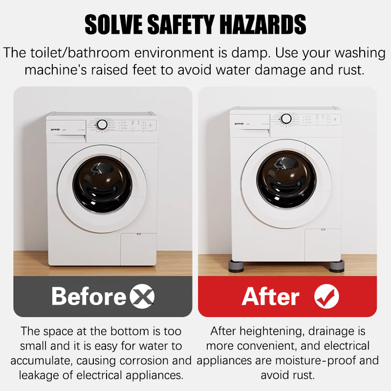 【Ready Stock】SPOETRY Washing Machine Base Fridge Stand Washing Machine ...