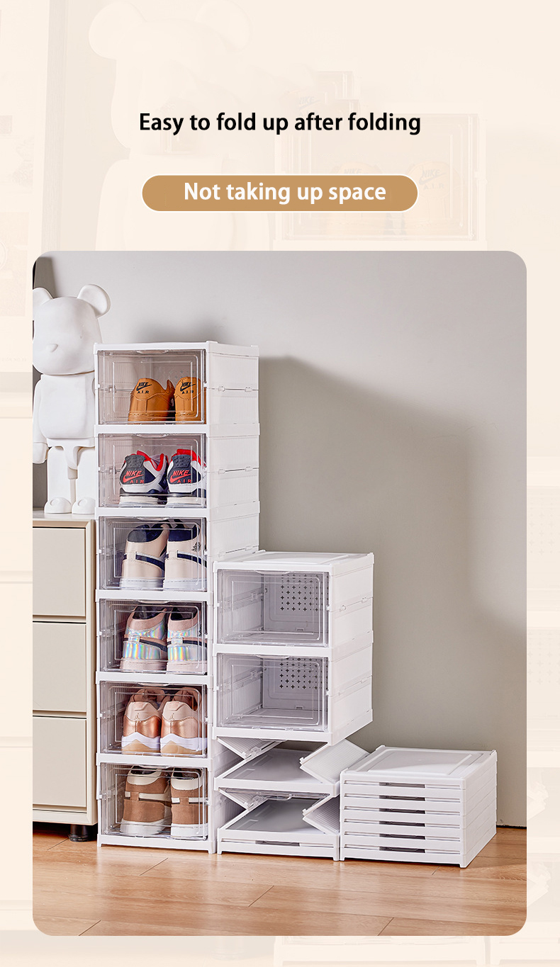 【SG STOCK】Folding shoe box/1/3/6-layer shoe storage box/Organiser ...