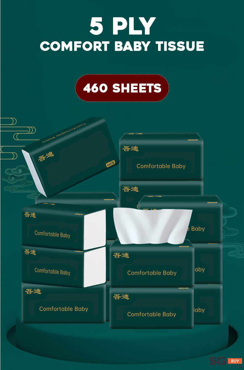 460 Pc 5 Ply Household Facial Tissue Packet | 5 Ply Tissue Paper ...