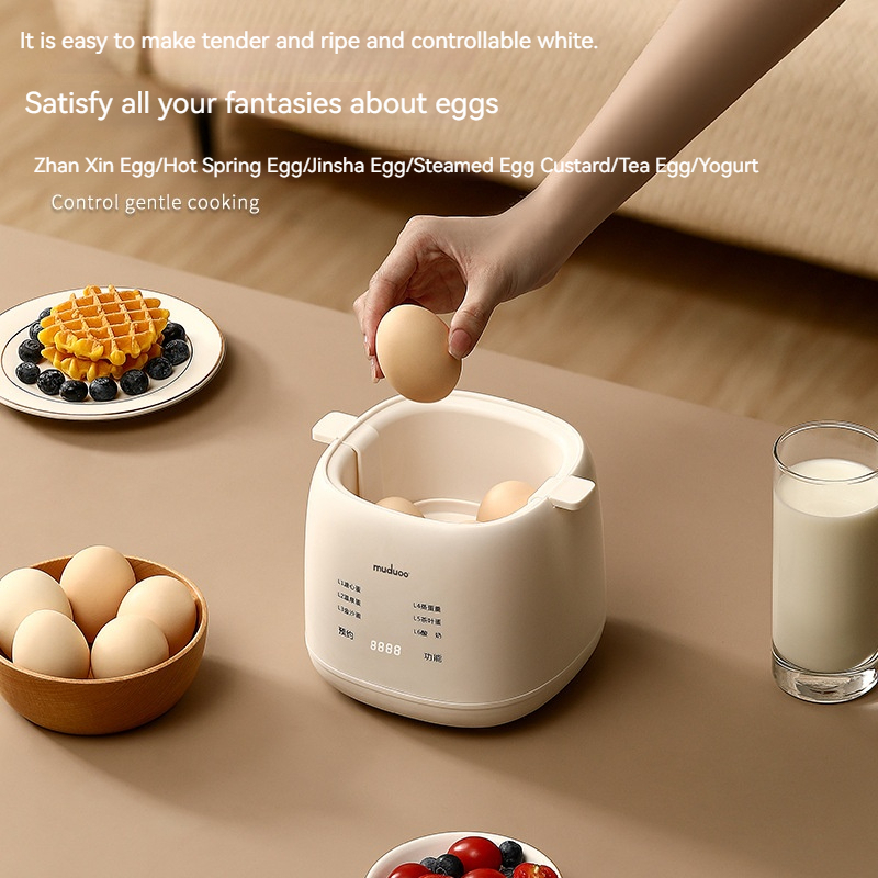 🇸🇬 [In Stock]Electric Egg Boiler Automatic Egg cooker Breakfast Steamer ...