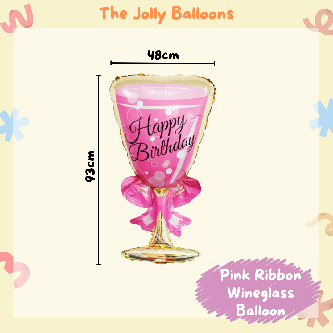SG READY STOCK/ Alcohol Theme Foil Balloon/ Wineglass Balloon/ Beer ...