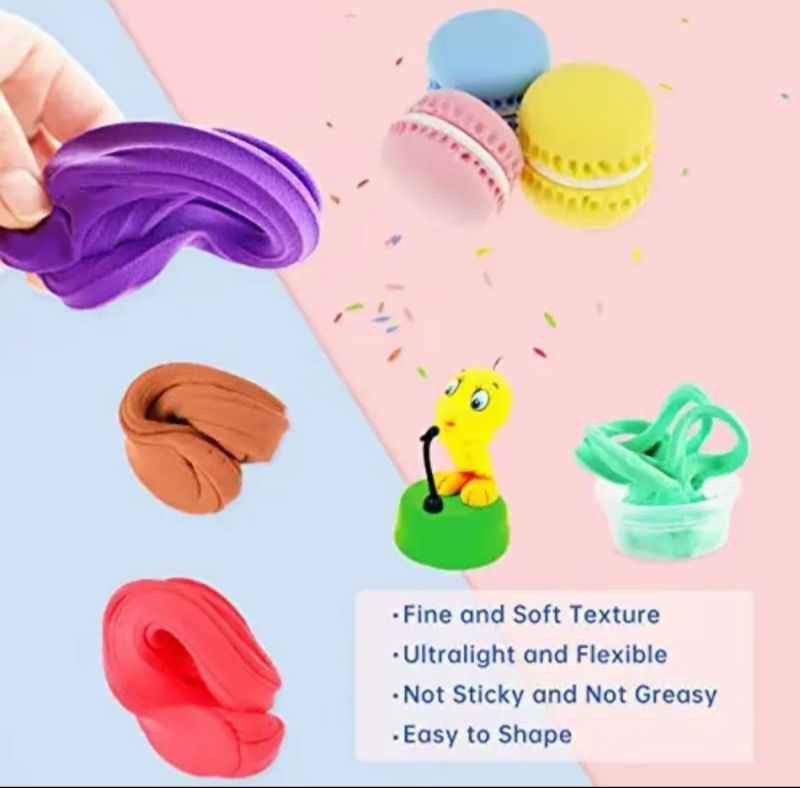 Safe Materials Air Dry Clay Super Ultra Light Clay Non Sticky DIY Soft ...