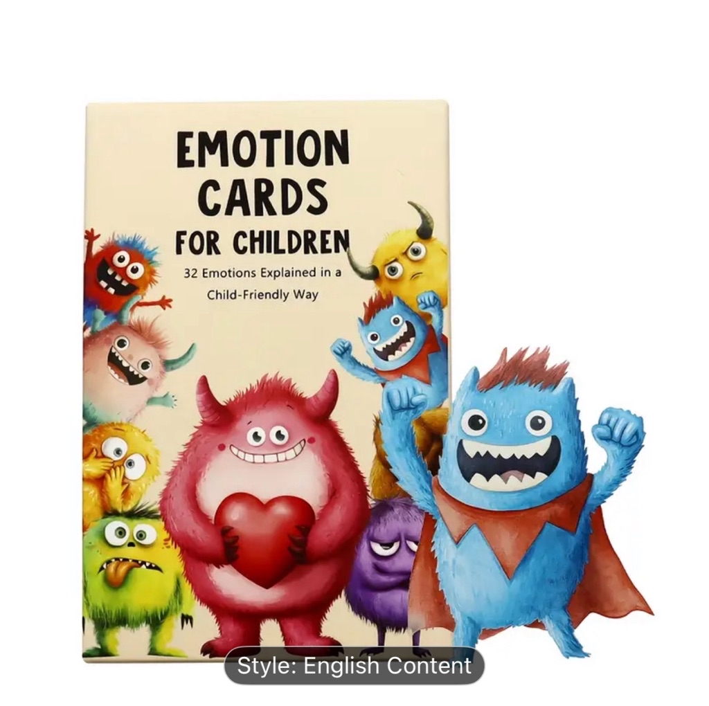 Emotion Cards for Children – 32 Cute Monster Emotion Flashcards| Social ...