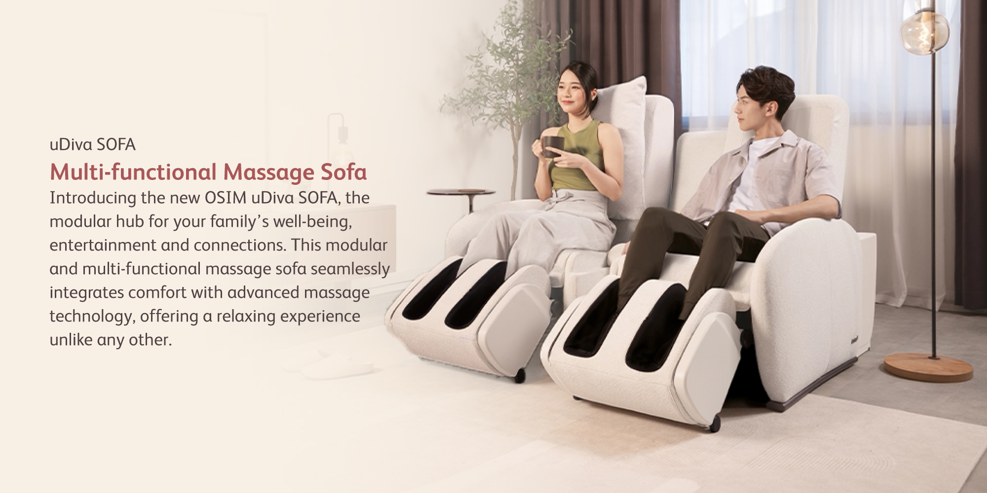 Osim Udiva Sofa World 1st Multi Functional Massage Sofa Shopee Singapore