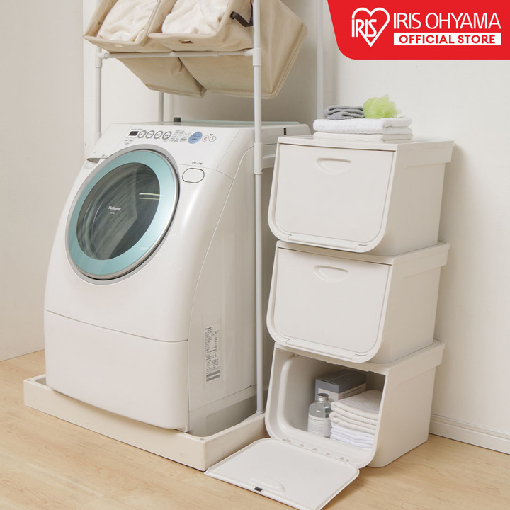 IRIS OHYAMA Single Flap Storage Box, S/M/L Size (FLP), Flip Down ...