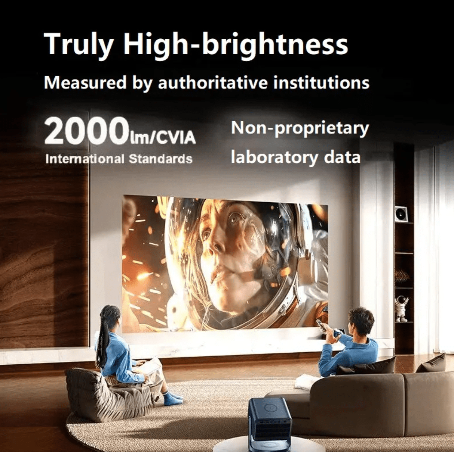 [9.9 CLEARNCE] Vidda C2S 4K Projector - 2000 Lumens | Shopee Singapore
