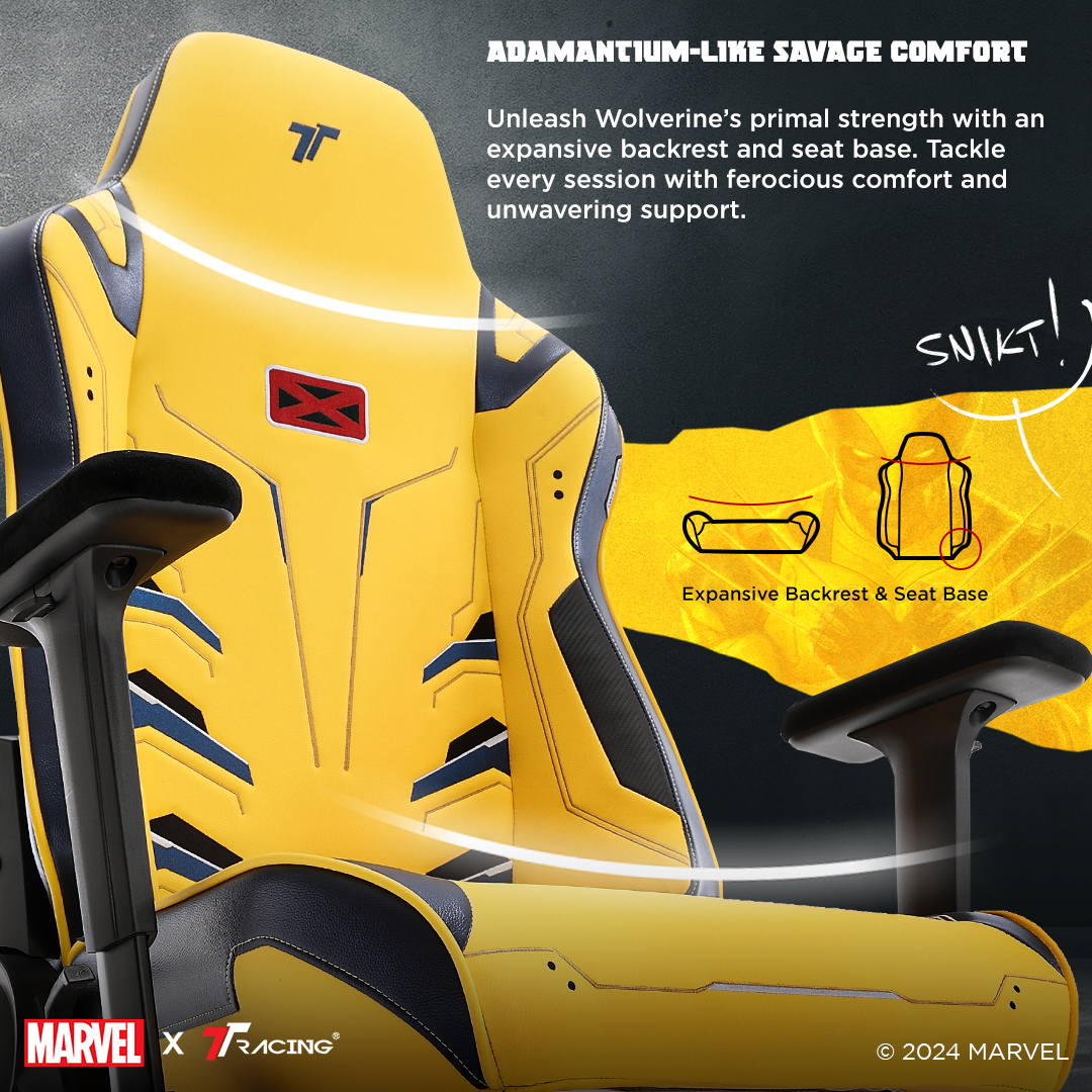 TTRacing Swift X Pro Deadpool & Wolverine Gaming Chair Ergonomic Office ...
