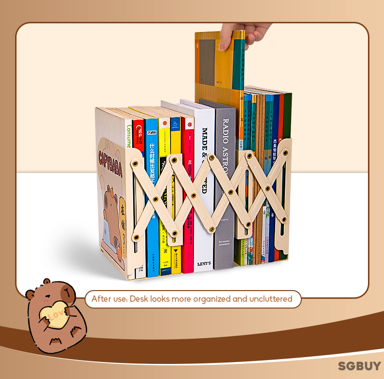 [SG STOCK] Extendable Metal Bookend Book Stand Bookends | Book ...