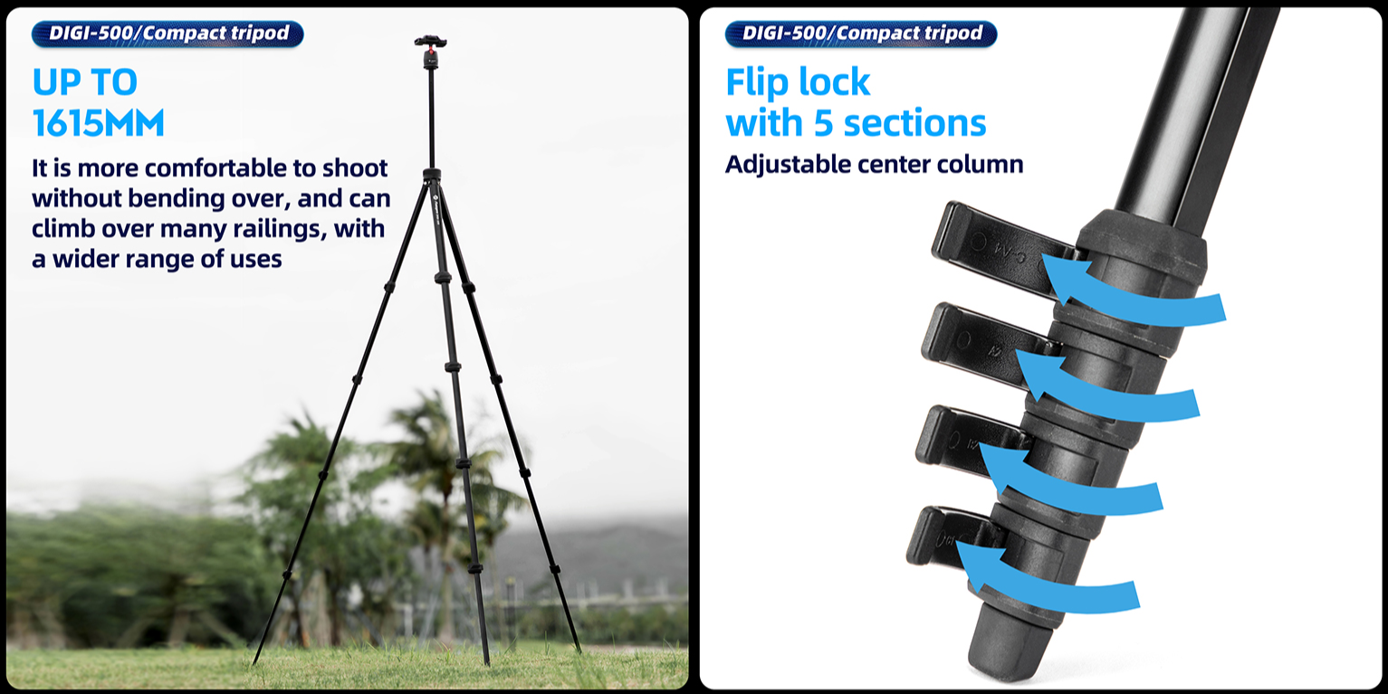 Fotopro DIGI-500 digital camera smartphone tripod | Shopee Singapore