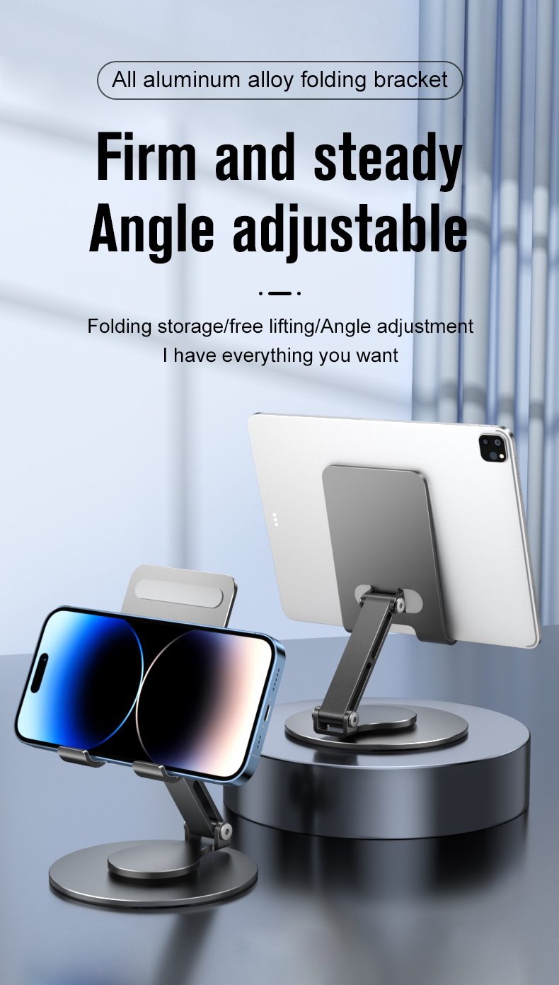 [ SG Ready Stock] 360° Rotating Aluminium Phone Stand / Tablet Stand ...
