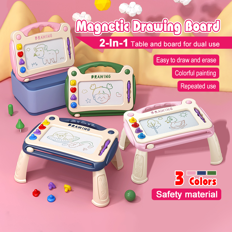 【SG 】Children's Color Drawing board Magnetic Large Graffiti Board ...
