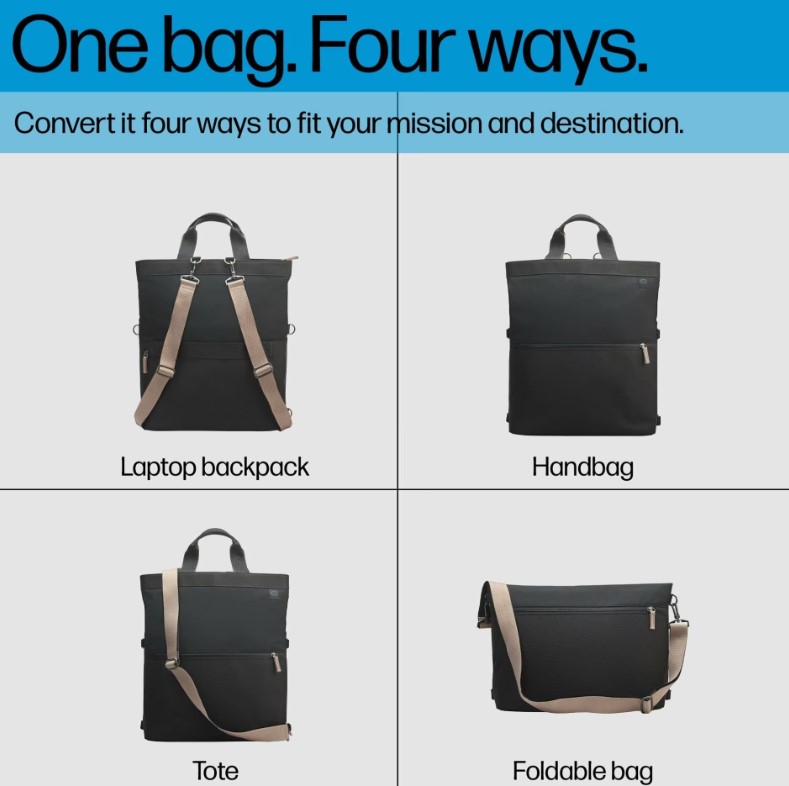 HP 14-inch Convertible Laptop Backpack Tote (9C2H1AA) /laptop notebook ...