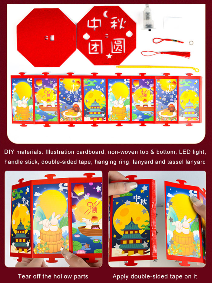 SG Stock Elitrend Mid Autumn Festival DIY Paper Lantern DIY Mooncake ...