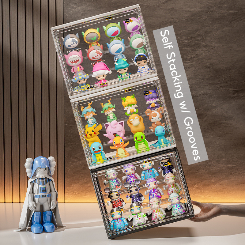 Transparent Acrylic Display Case Blind Box Molly Popmart Figurines ...