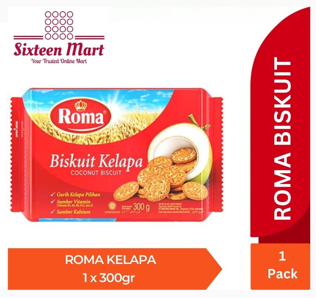 ROMA BISCUIT KELAPA 300GR OR KELAPA CREAM 180GR BISKUIT (SG) | Shopee ...