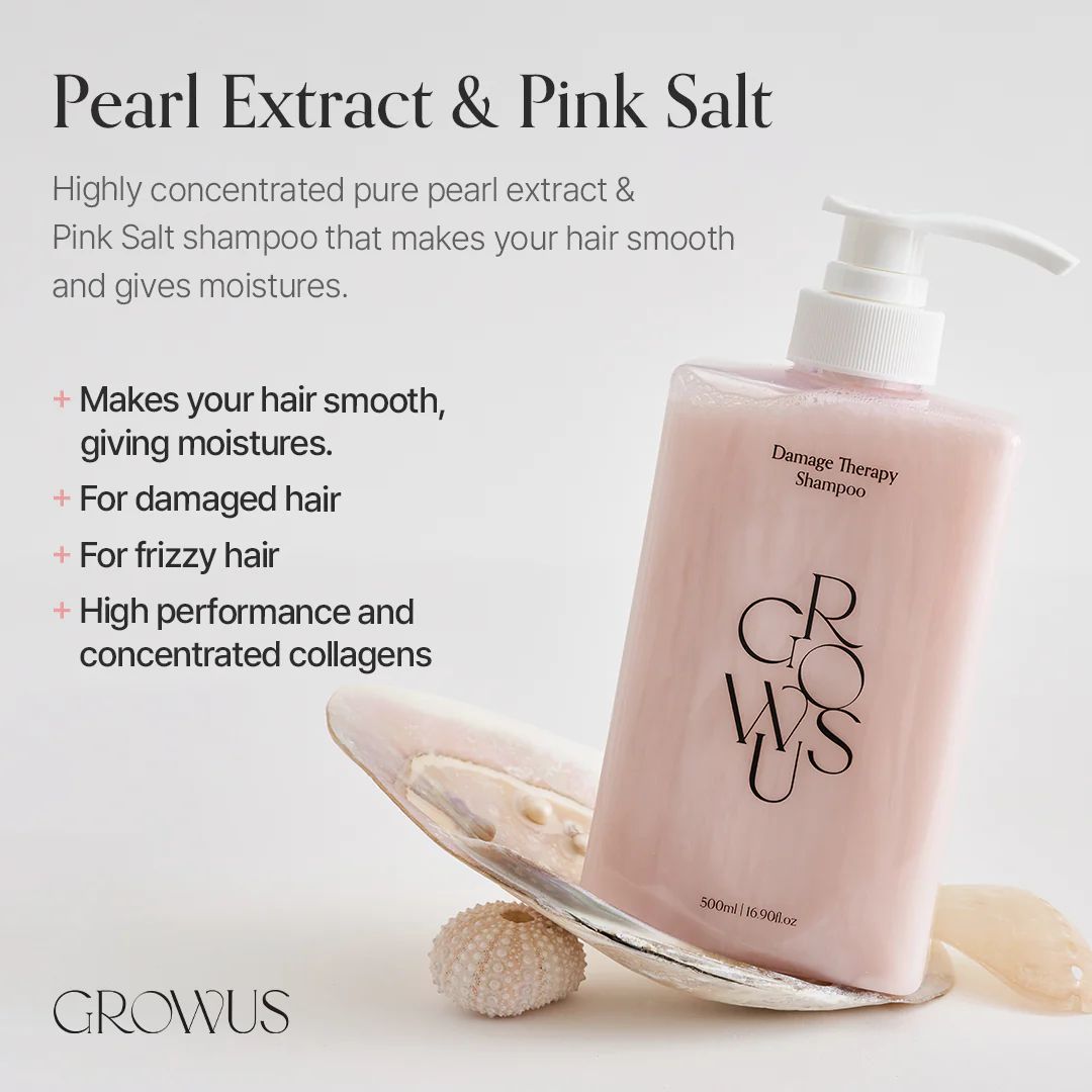 Growus Damage /Sea Salt /Recover Therapy Series (Scalp Scaler, Shampoo ...