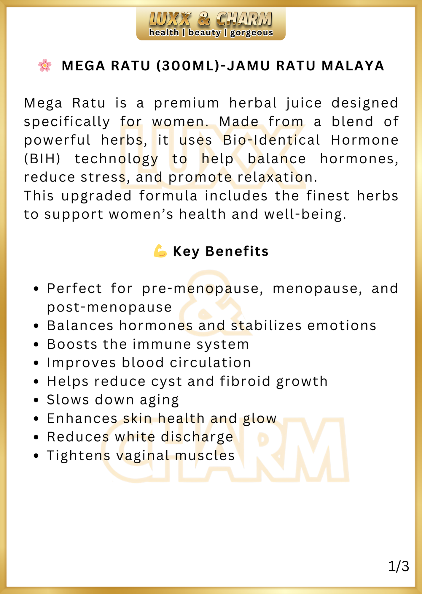 Mega Ratu (AUTHENTIC 💯%) by JAMU RATU MALAYA (JRM) Supplement (BUY MORE ...
