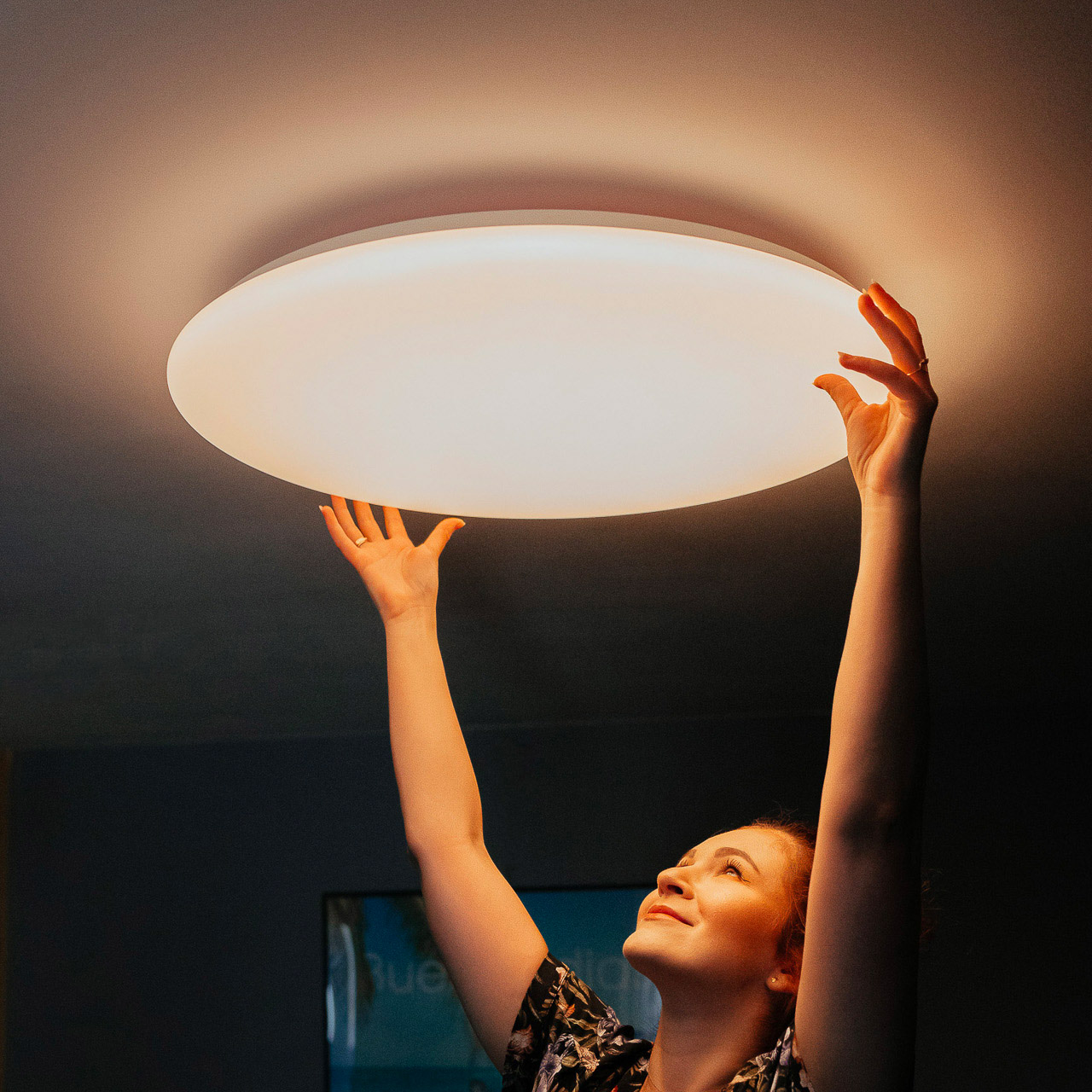 Yeelight Arwen D (500D/600D, Frameless) Ceiling Light 50W+Ambient Front ...