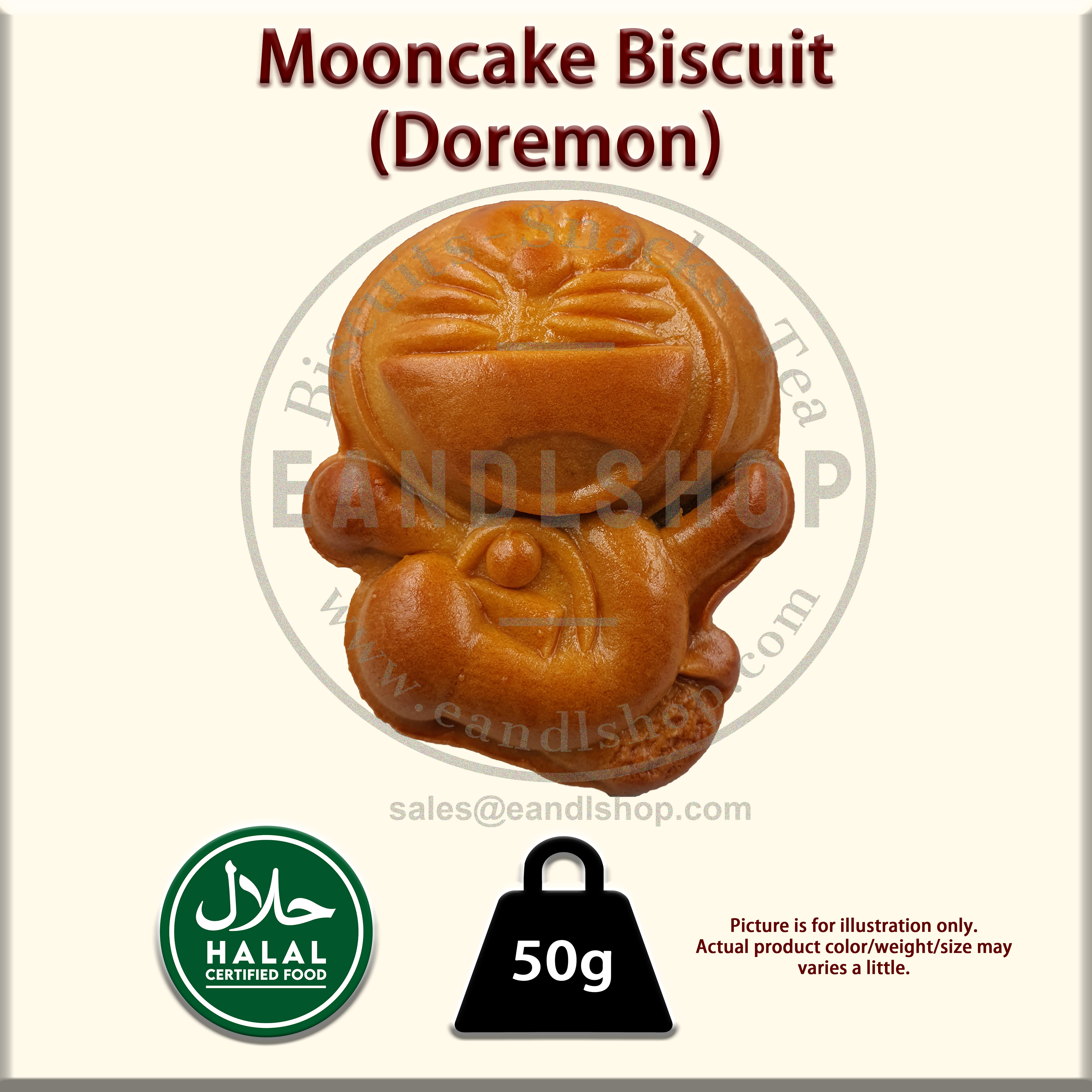 [EANDLSHOP] Mooncake Character Biscuit (Mung Bean Filling) | Shopee Singapore