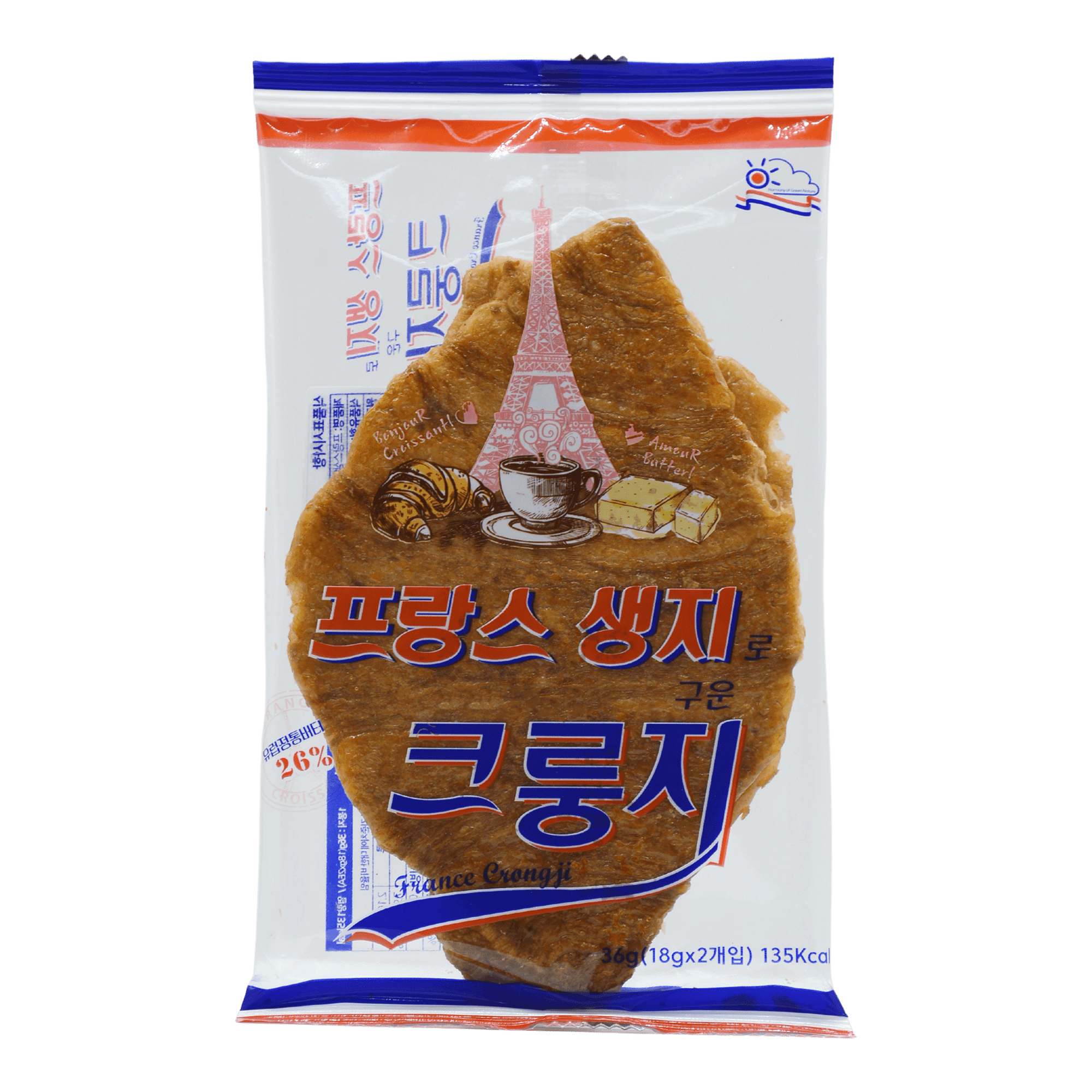 [NOKCHAWON] Korean Crungji with Butter (Flat Croissant) - 36g | Shopee ...