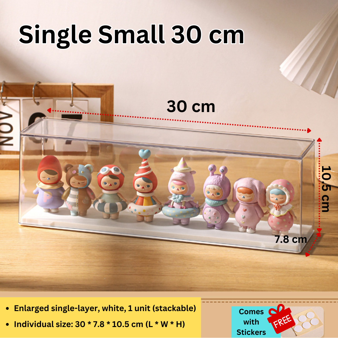 Popmart Transparent Display Box – Single Layer, Dustproof Acrylic ...