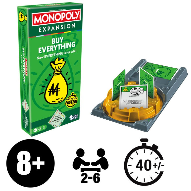 Monopoly Expansion Board Game – Add-On for Ages 8+ | Requires Monopoly ...