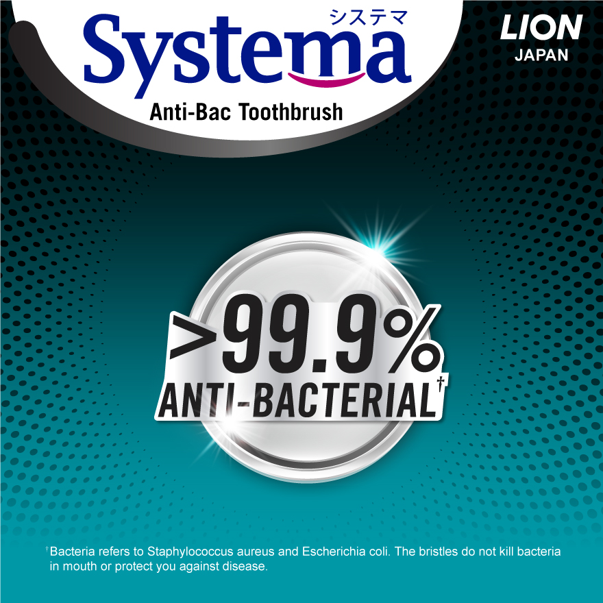 SYSTEMA Anti-Bac Charcoal Powered For Fresh Clean Teeth Toothbrush ...
