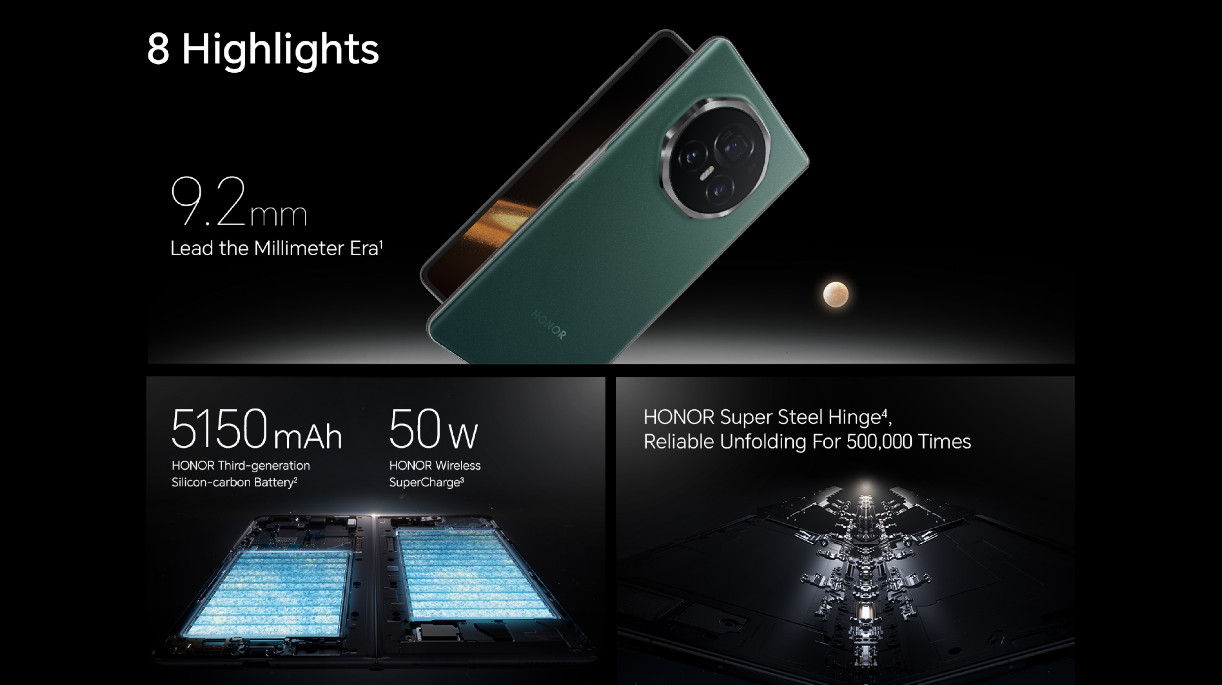 HONOR Magic V3 Foldable Smartphone 5G 24(12+12)GB+512GB – HONOR AI ...