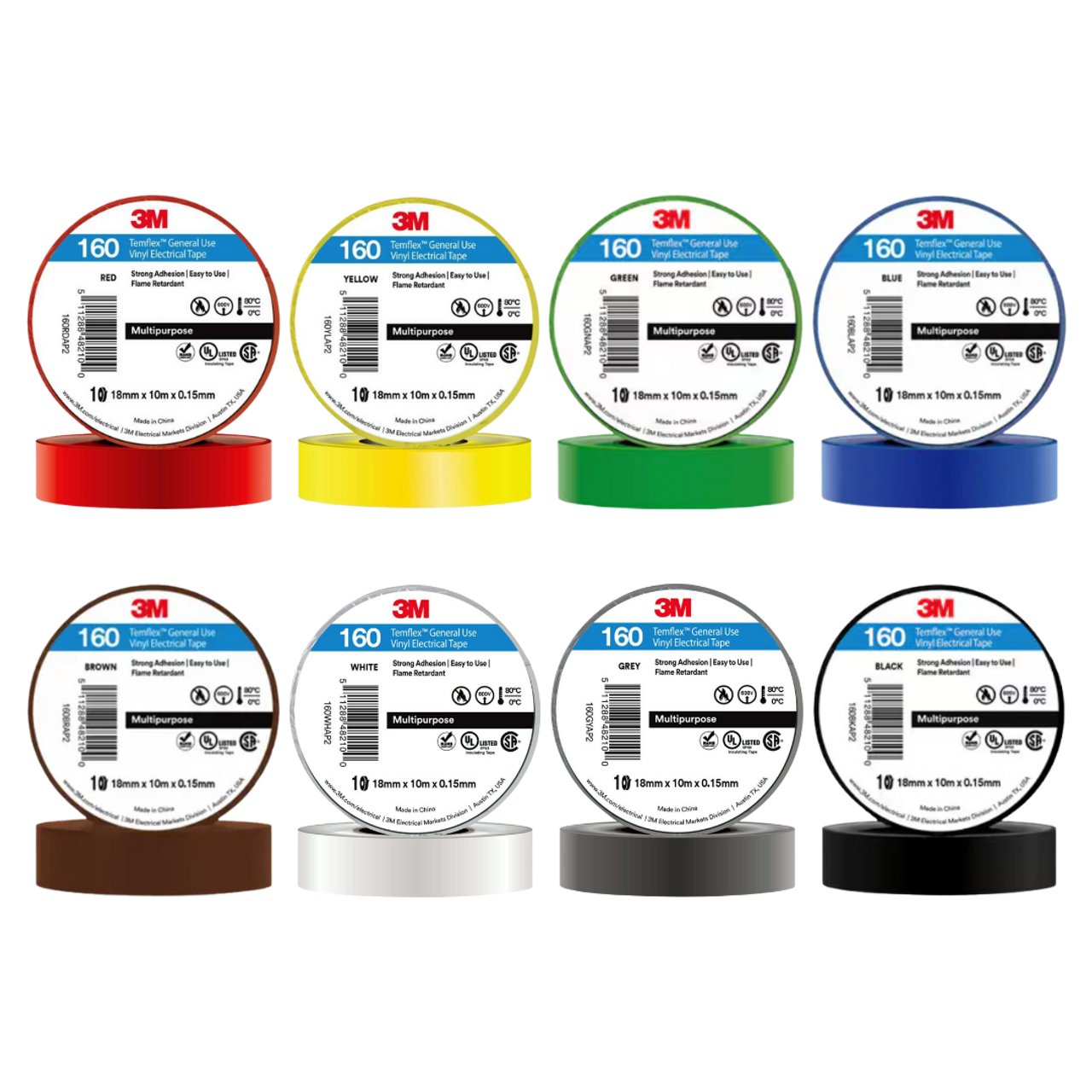 3M Temflex 160 GP Vinyl Electrical Tape (18mmX10m) | Shopee Singapore