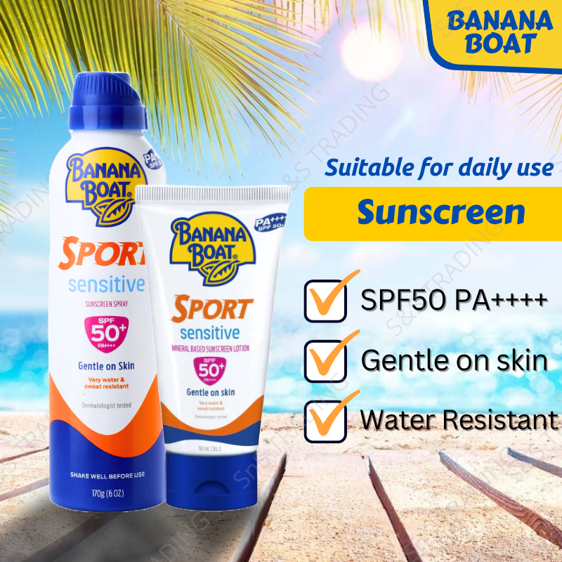 Banana Boat Kids Sensitive / Simply protect sport - SPF50 PA ...