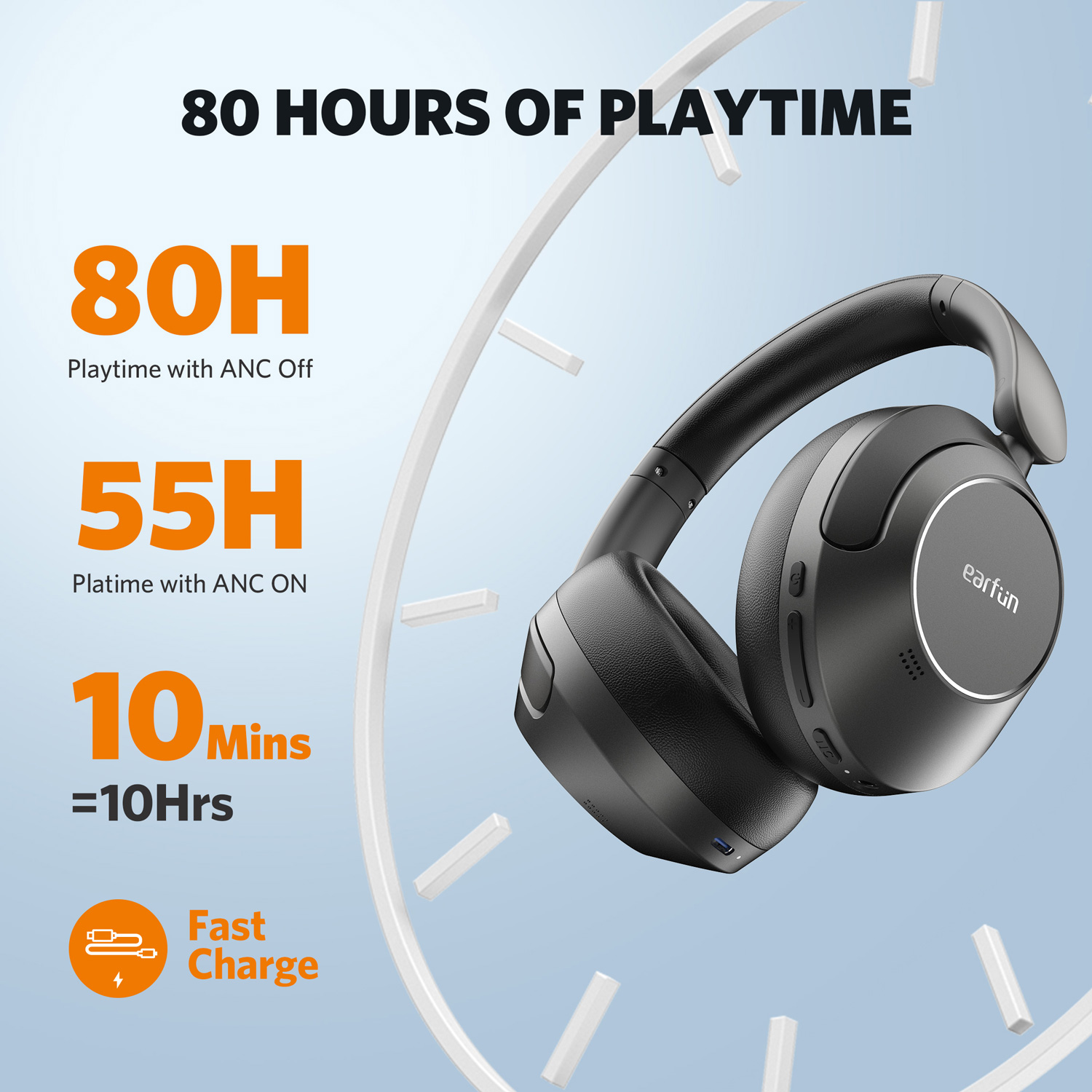 EarFun Wave Pro ANC Hi-Res Wireless Headphone (Black/White) | Shopee ...