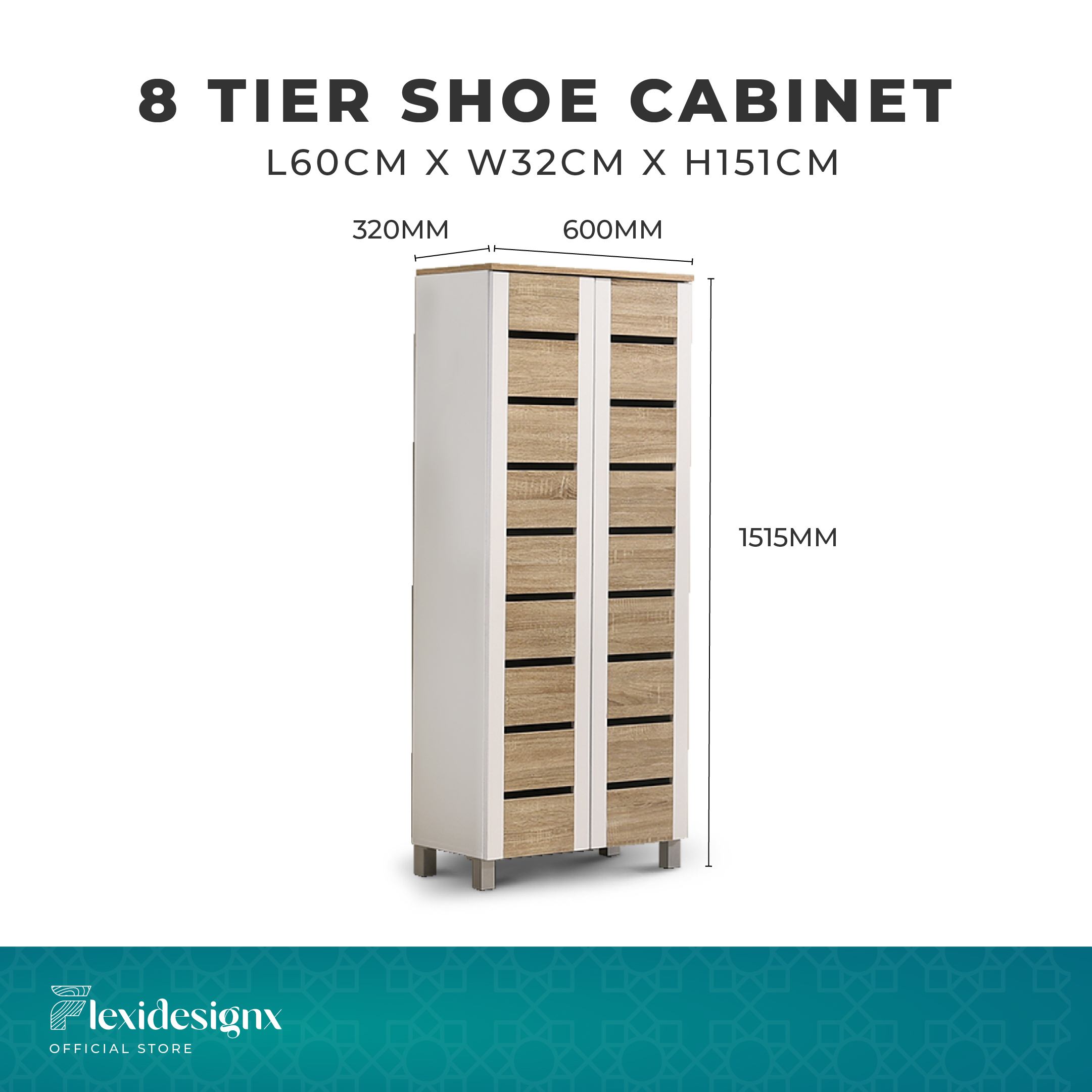 Flexidesignx Shoe Rack Soft Close Tall Shoe Cabinet HDB Shoe Storage ...